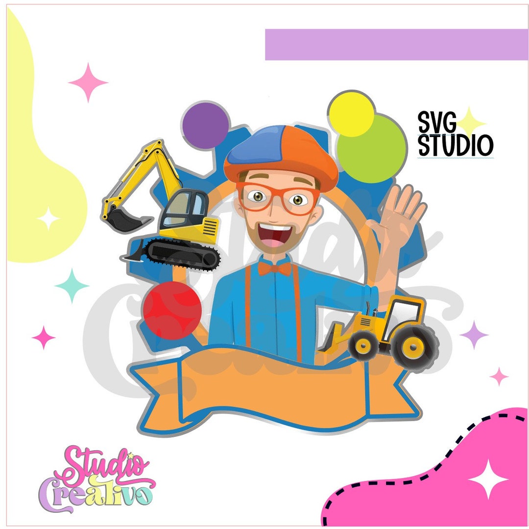 Layered Blippi Cake Topper Design. File for Cutting Machines - Etsy UK