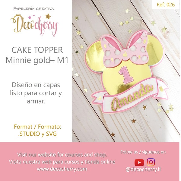 Minnie Cake Topper - Etsy