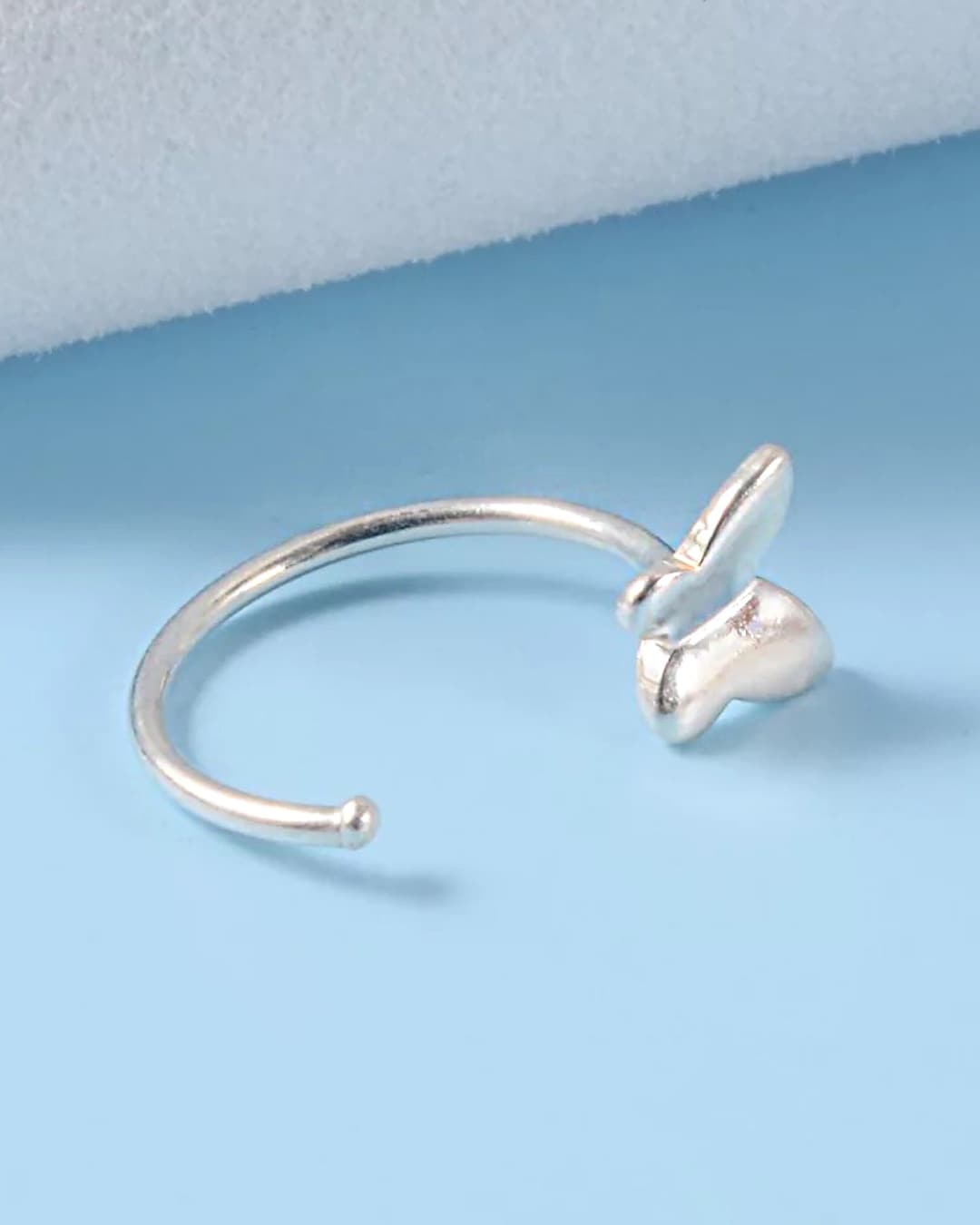 STERLING SILVER BUTTERFLY Nose Ring | Nose Hoop | Dangle Nose Ring ...