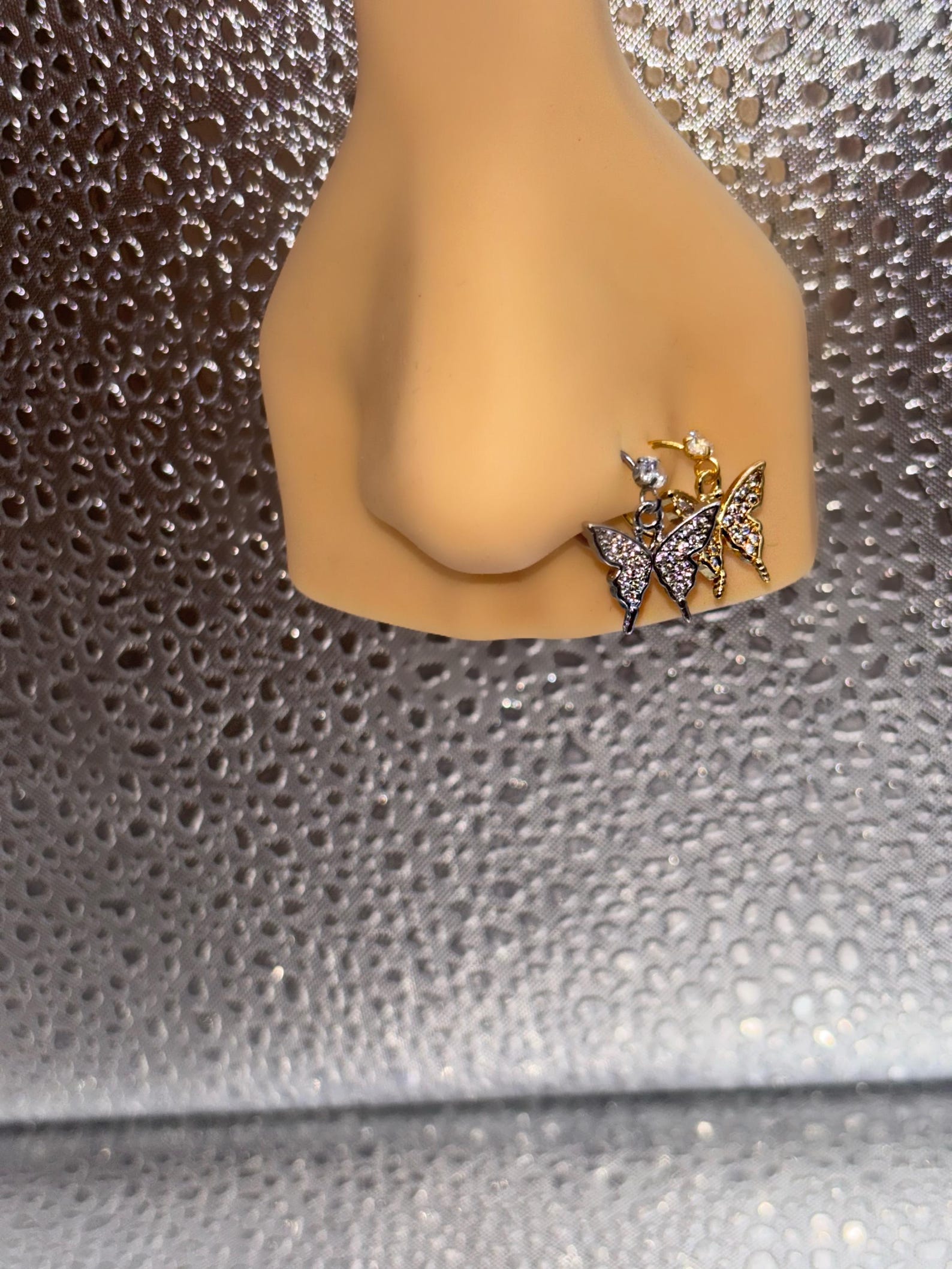 BUTTERFLY Nose Ring | Nose Hoop | Dangle Nose Ring | Nose Piercing ...