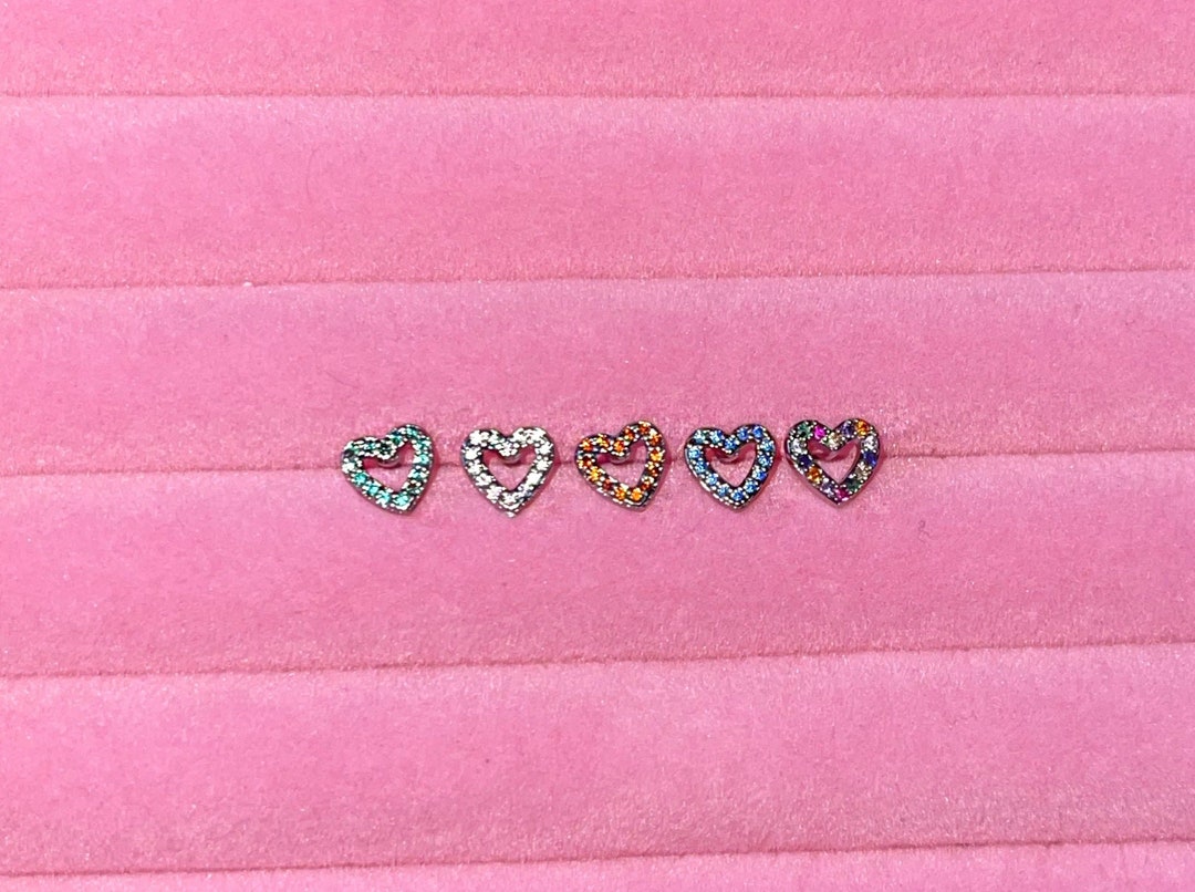 HEART NOSE STUD| L Bend Nose Stud | Nose Piercing | Nose Jewelry | Nose ...