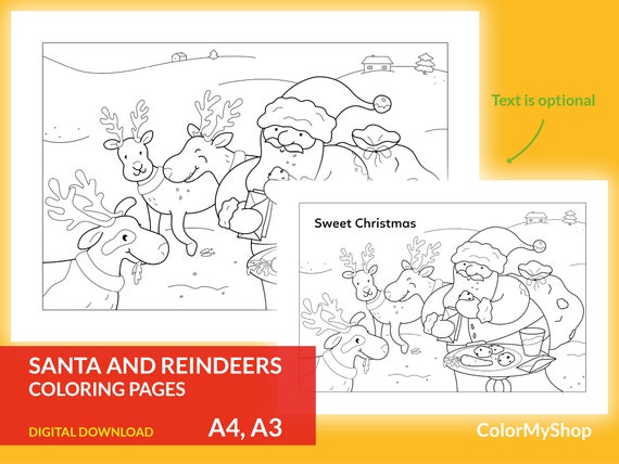 Christmas Reindeer Coloring Pages - Mom. Wife. Busy Life.