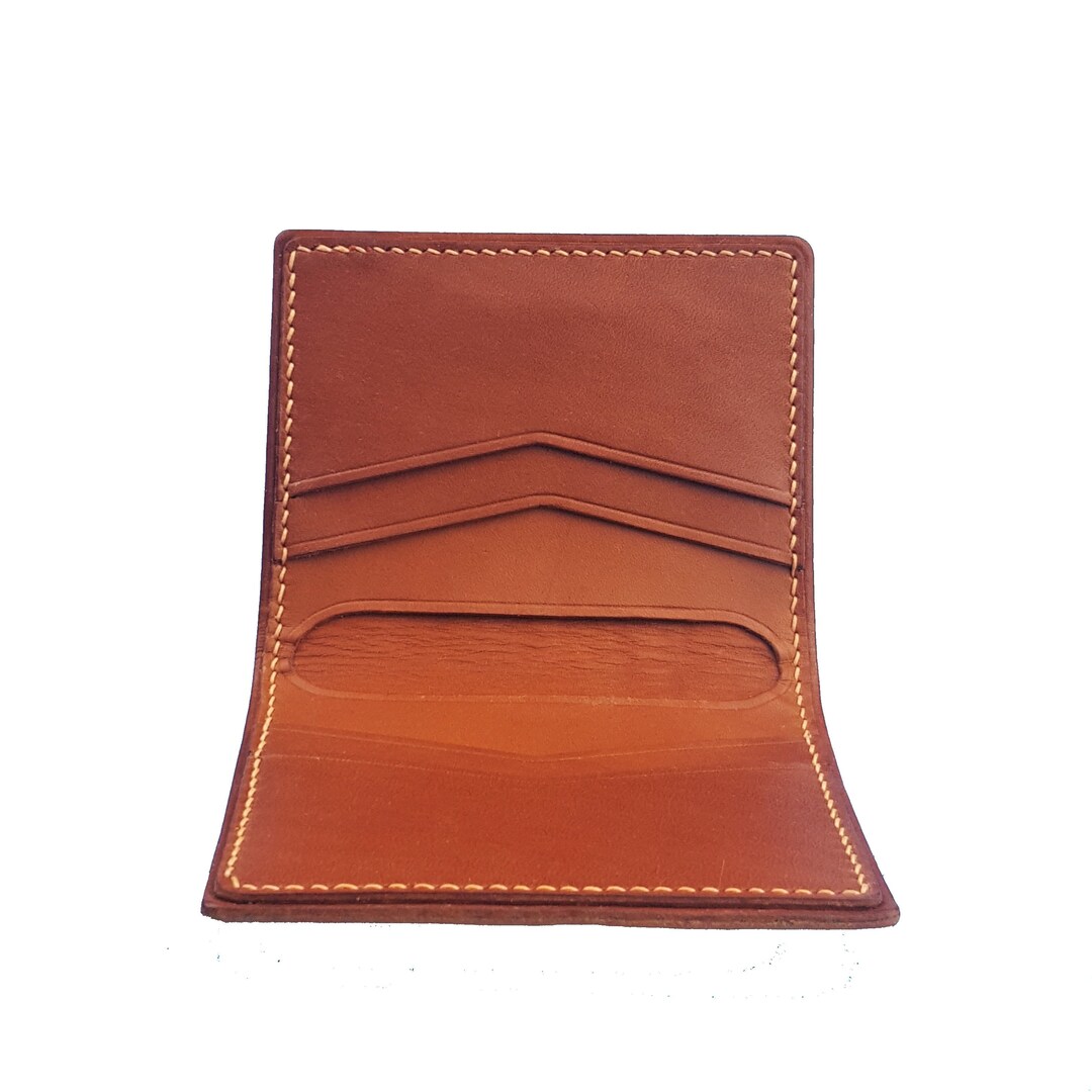 Wickett and Craig Chestnut Skirting Leather Bifold Wallet - Etsy