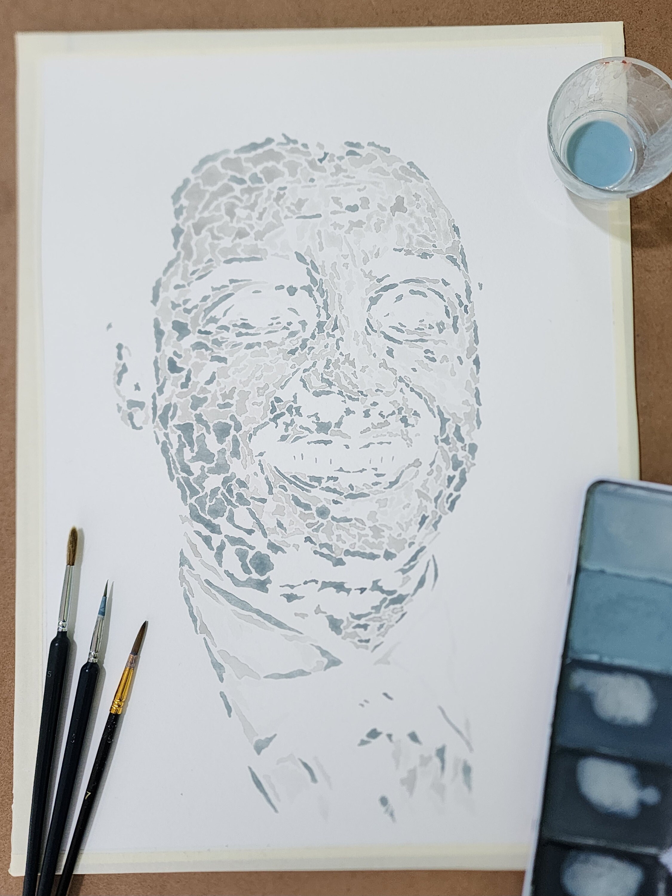 Art With Character: Portraits With Watercolor Stains That Tell Your ...