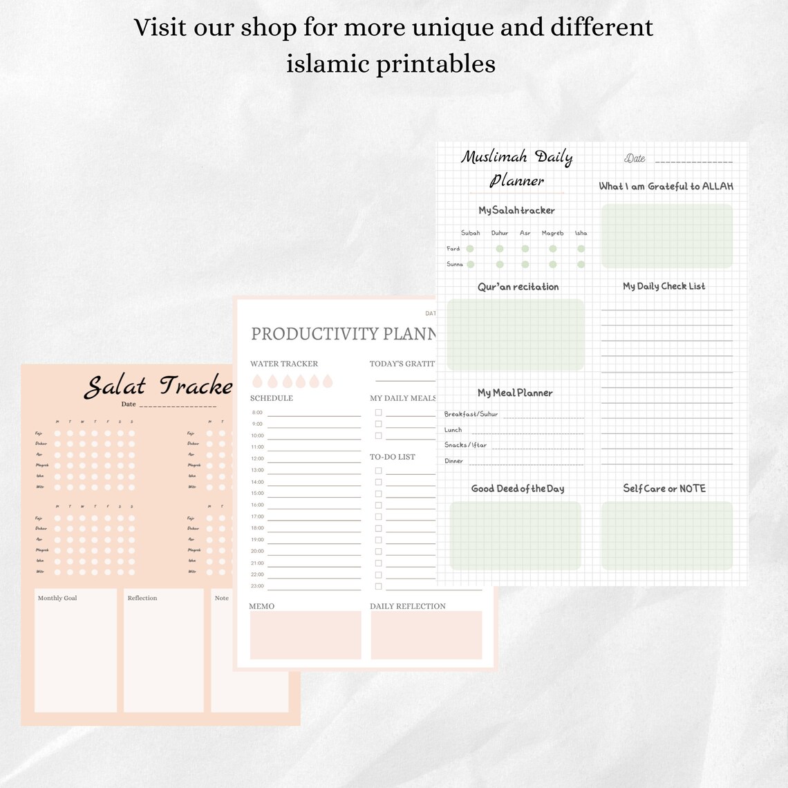 Salat Tracker Salah Journal Ramadan Planner Prayer Tracker | Etsy