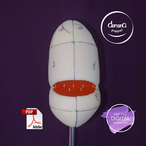 Round Puppet Head Foam Pattern - Etsy