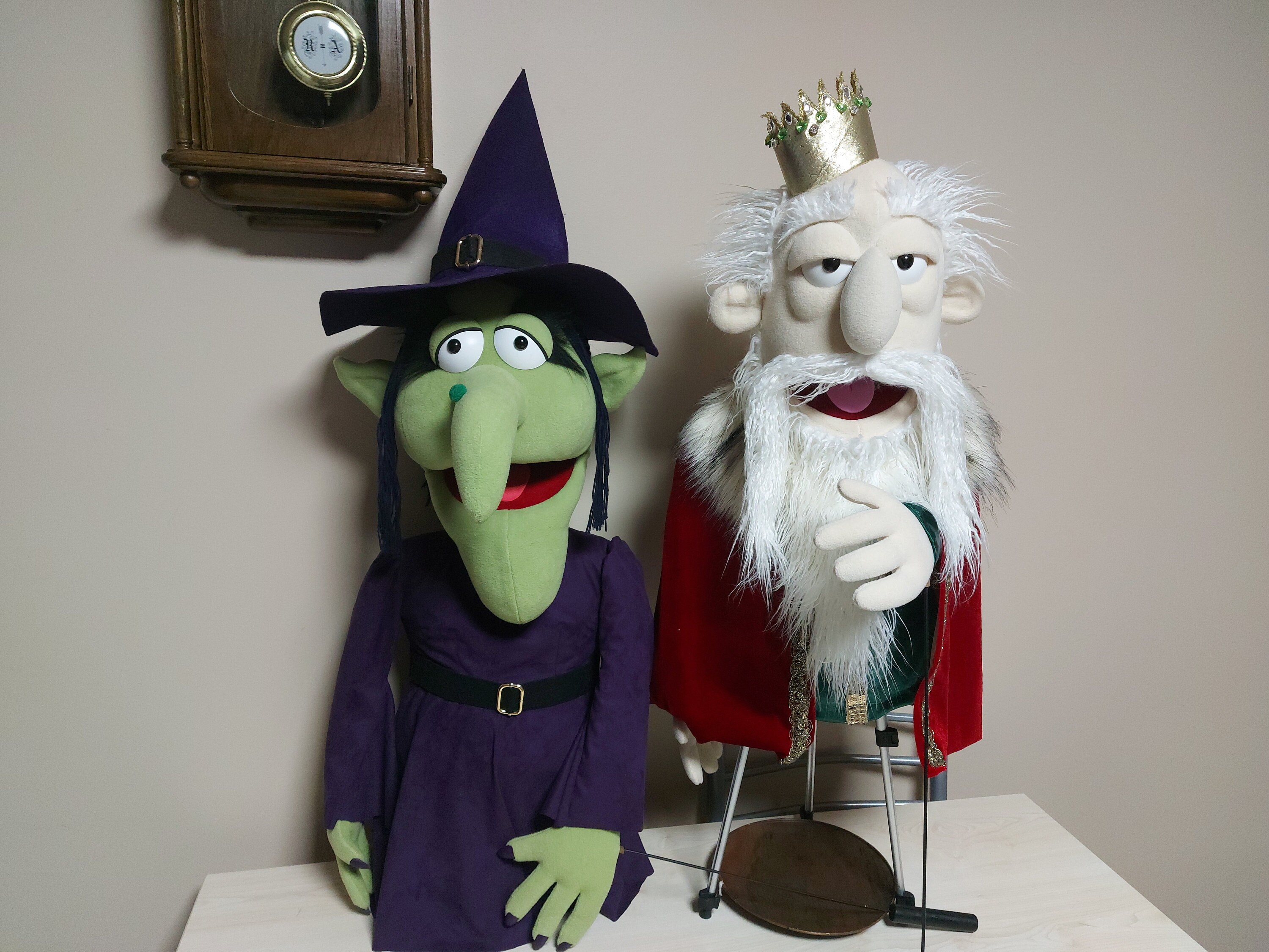 WITCH PUPPET CUSTOM Professional Hand Rod Puppet Half Body - Etsy