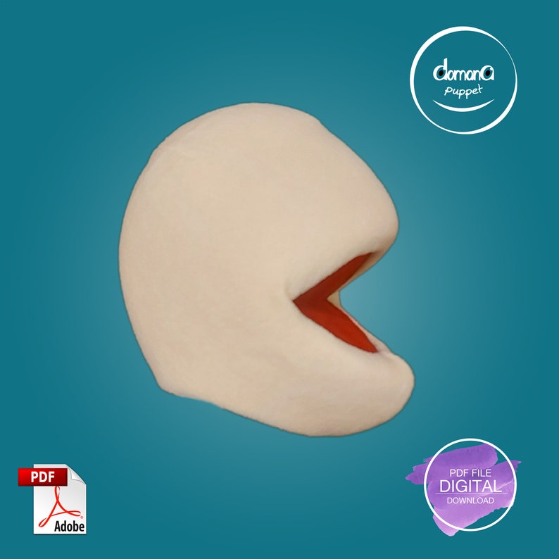 Round Head Puppet FOAM and FLEECE Patterns PDF File Digital - Etsy