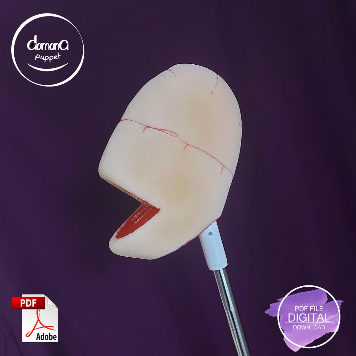 Oval HEAD FOAM PATTERN Pdf File Digital Download - Etsy