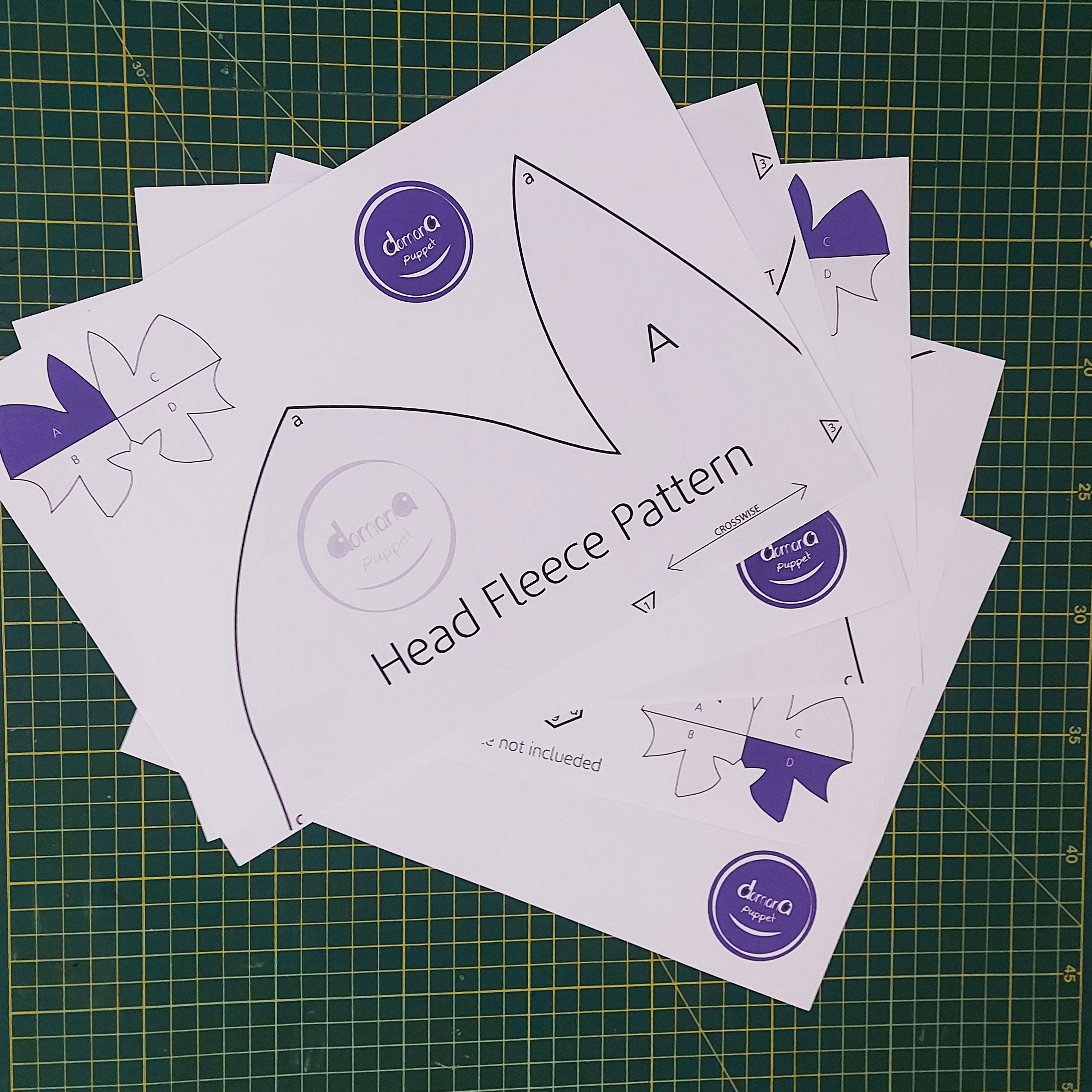 Puppet Head FOAM and FLEECE Patterns Ruddy-cheeked Downloadable PDF ...