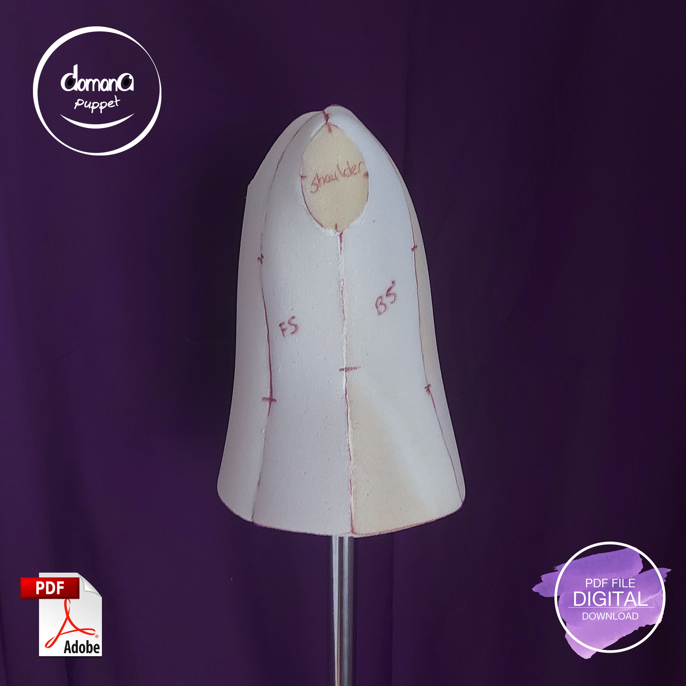 Puppet Male TORSO FOAM PATTERN Pdf File Digital Download - Etsy