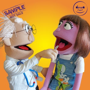 MUPPET Style PUPPETS Professional Hand Rod Puppet - Full Body - Etsy