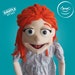 GIRL PUPPET Ruddy-cheeked Cute - Professional Hand Rod Puppet - Full ...