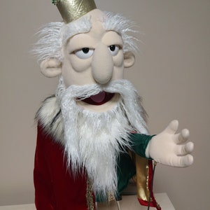 KING PUPPET CUSTOM Professional Hand Rod Puppet Half Body - Etsy