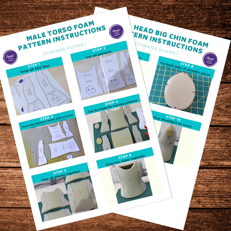 Puppet Male TORSO FOAM PATTERN Pdf File Digital Download - Etsy
