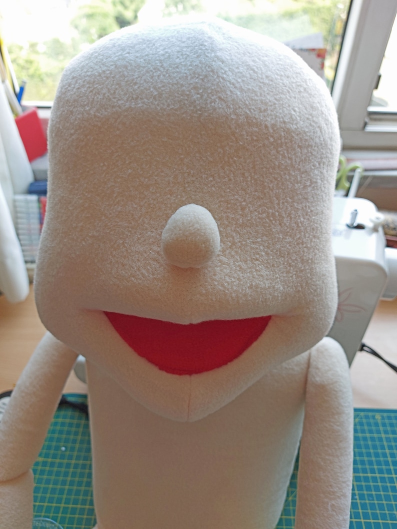 Puppet Head Foam Pattern Ruddy-cheeked Downloadable PDF File - Etsy