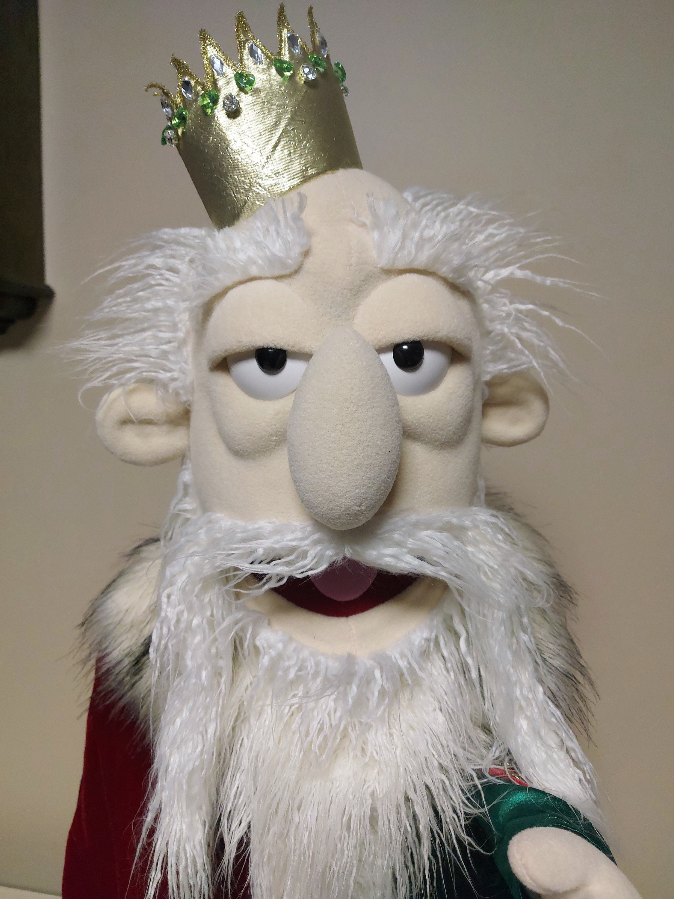 KING PUPPET CUSTOM Professional Hand Rod Puppet Half Body - Etsy