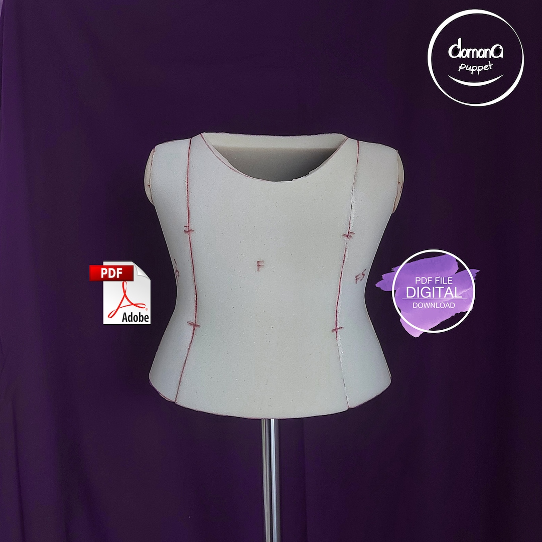 Puppet Male TORSO FOAM PATTERN Pdf File Digital Download - Etsy