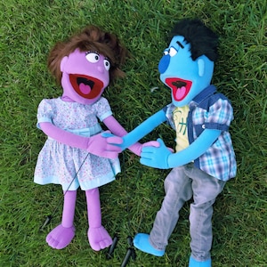 MUPPET Style PUPPETS Professional Hand Rod Puppet - Full Body - Etsy