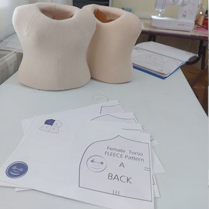 Female PUPPET TORSO Foam and Fleece PATTERNS Pdf File Digital Download ...