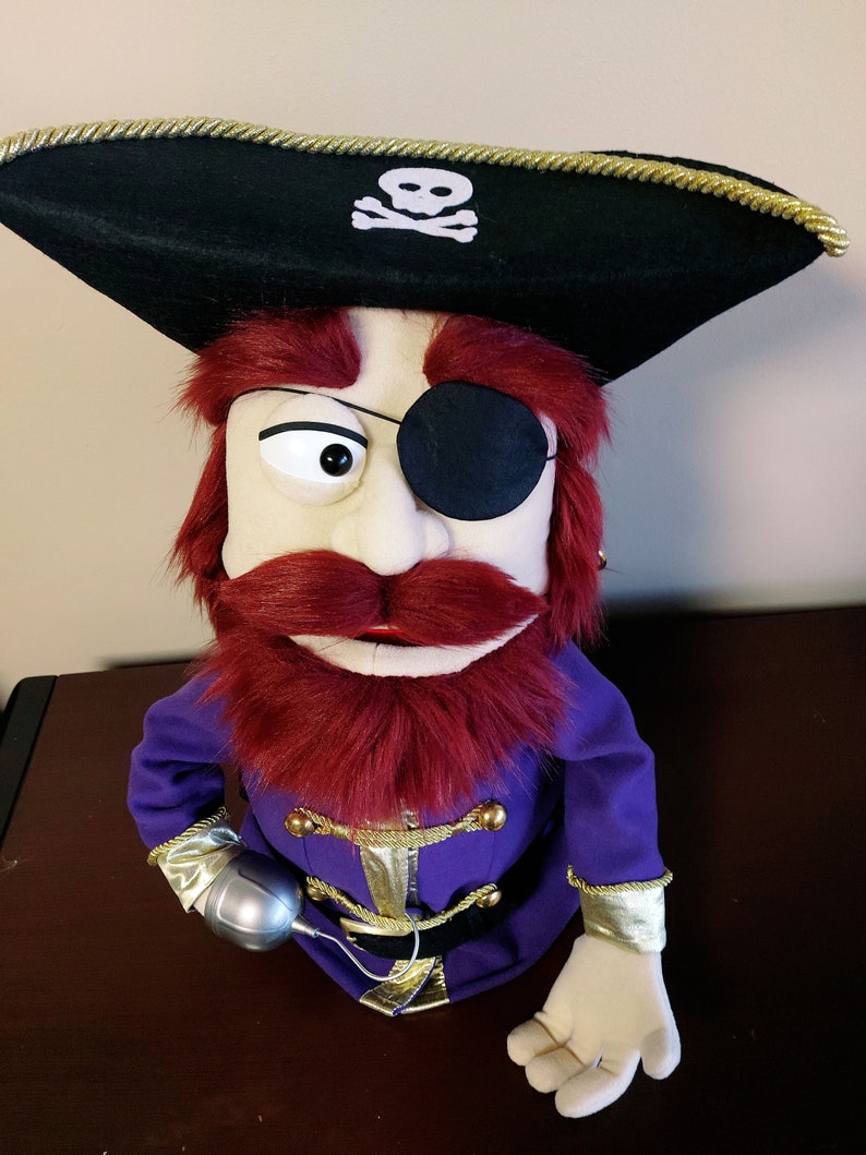 PIRATE PUPPET CUSTOM Professional Hand Rod Puppet Half Body | Etsy