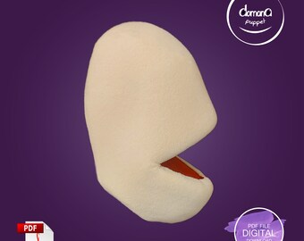 Oval Head Big Chin Puppet Foam PATTERN PDF File DIGITAL | Etsy