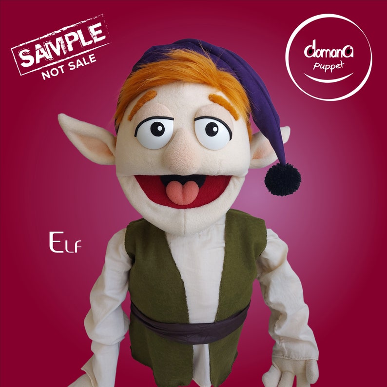 ELF PUPPET CUSTOM Professional Hand Rod Puppet half Body - Etsy