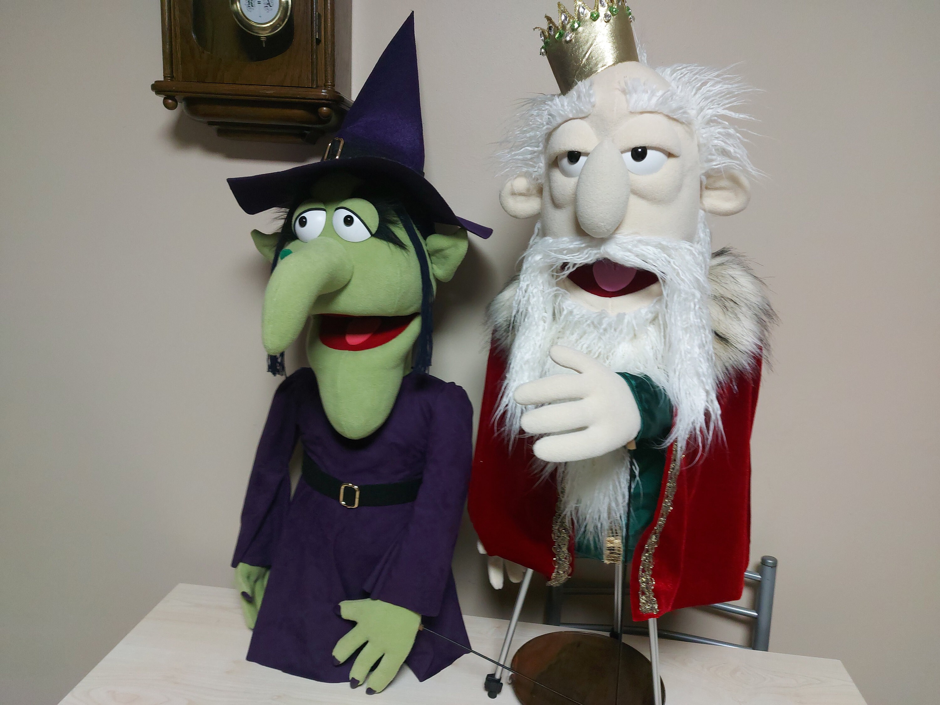 WITCH PUPPET CUSTOM Professional Hand Rod Puppet Half Body - Etsy