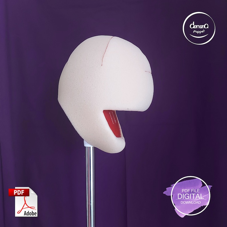 Round Head Puppet FOAM PATTERN PDF File Digital Download | Etsy