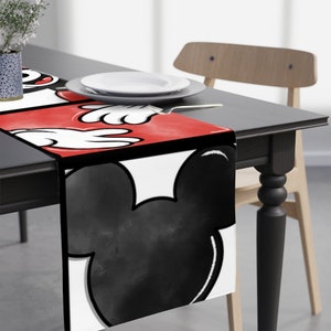 Printed Table Runner / Disney Inspired Home Decor / Disney Lovers Gift ...