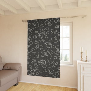 Disney Inspired Window Curtains (1 Piece) / Mickey String Design ...