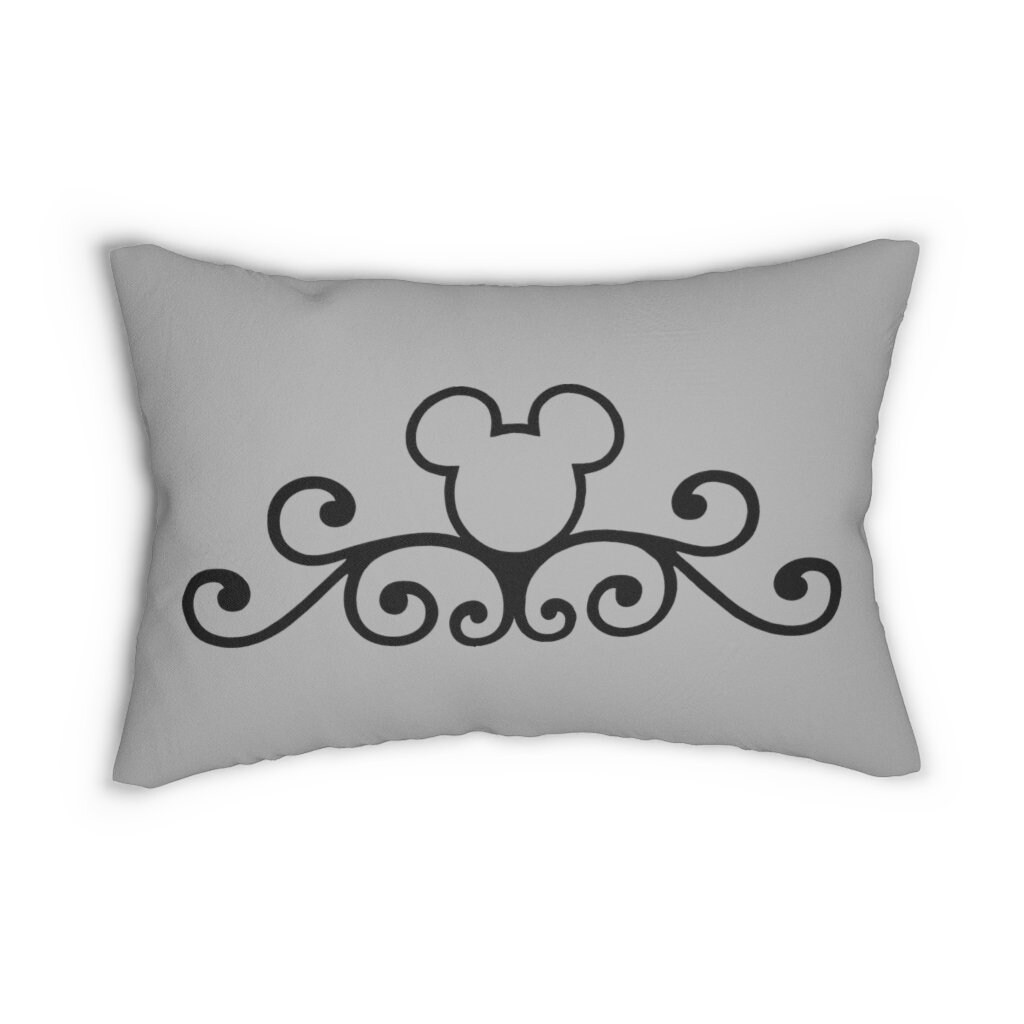 Lumbar Pillow / Disney Inspired Decor / Mickey Scroll / Home Decor ...
