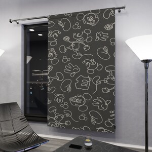 Disney Inspired Window Curtains (1 Piece) / Mickey String Design ...