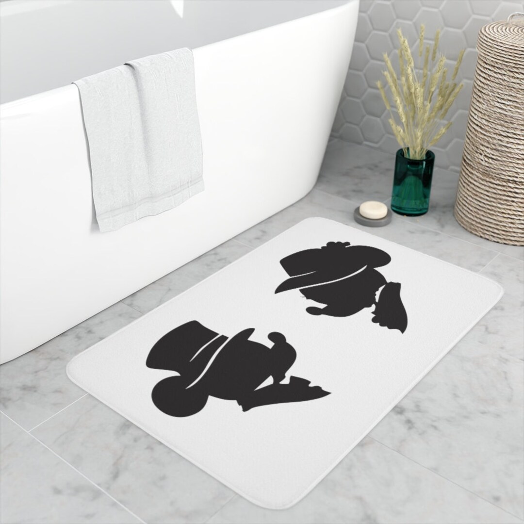 Memory Foam Bath Mat / Mickey Minnie Victorian / Disney Inspired Home ...