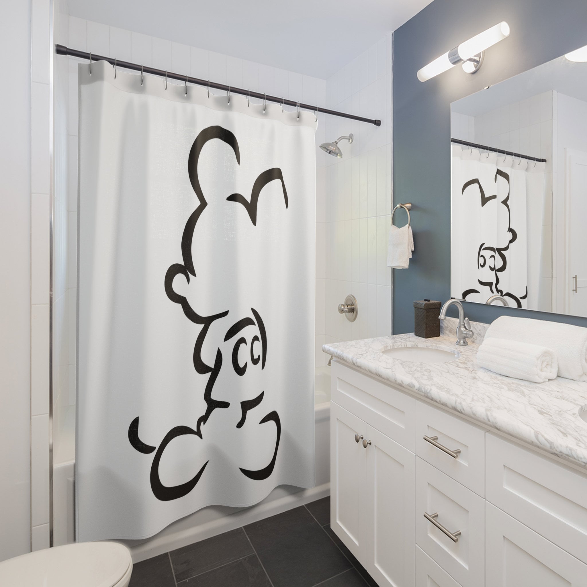 Shower Curtain Disney Inspired Home Decor Bathroom Decor Disney Lovers Gift