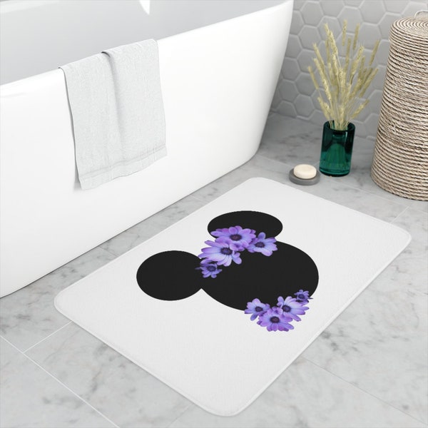 Mickey Mouse Memory Foam Bath Mat - Etsy