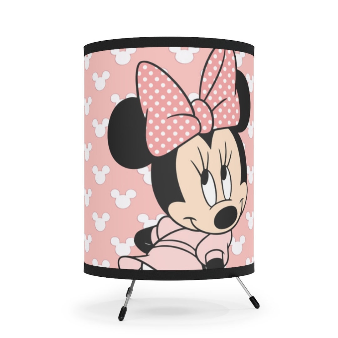 Table Lamp / Tripod Lamp / Pink / Minnie Mouse / Disney Inspired Lamp ...