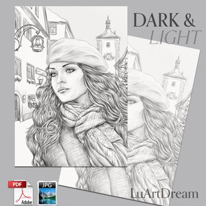 Set of Coloring Pages 50% off Printable Adult Colouring Pages Portrait ...