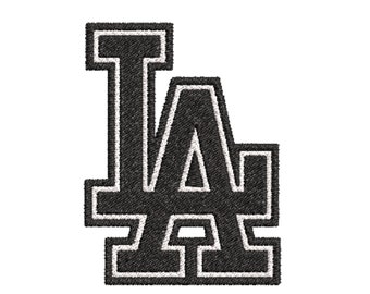Dodgers La Embroidery File - Etsy