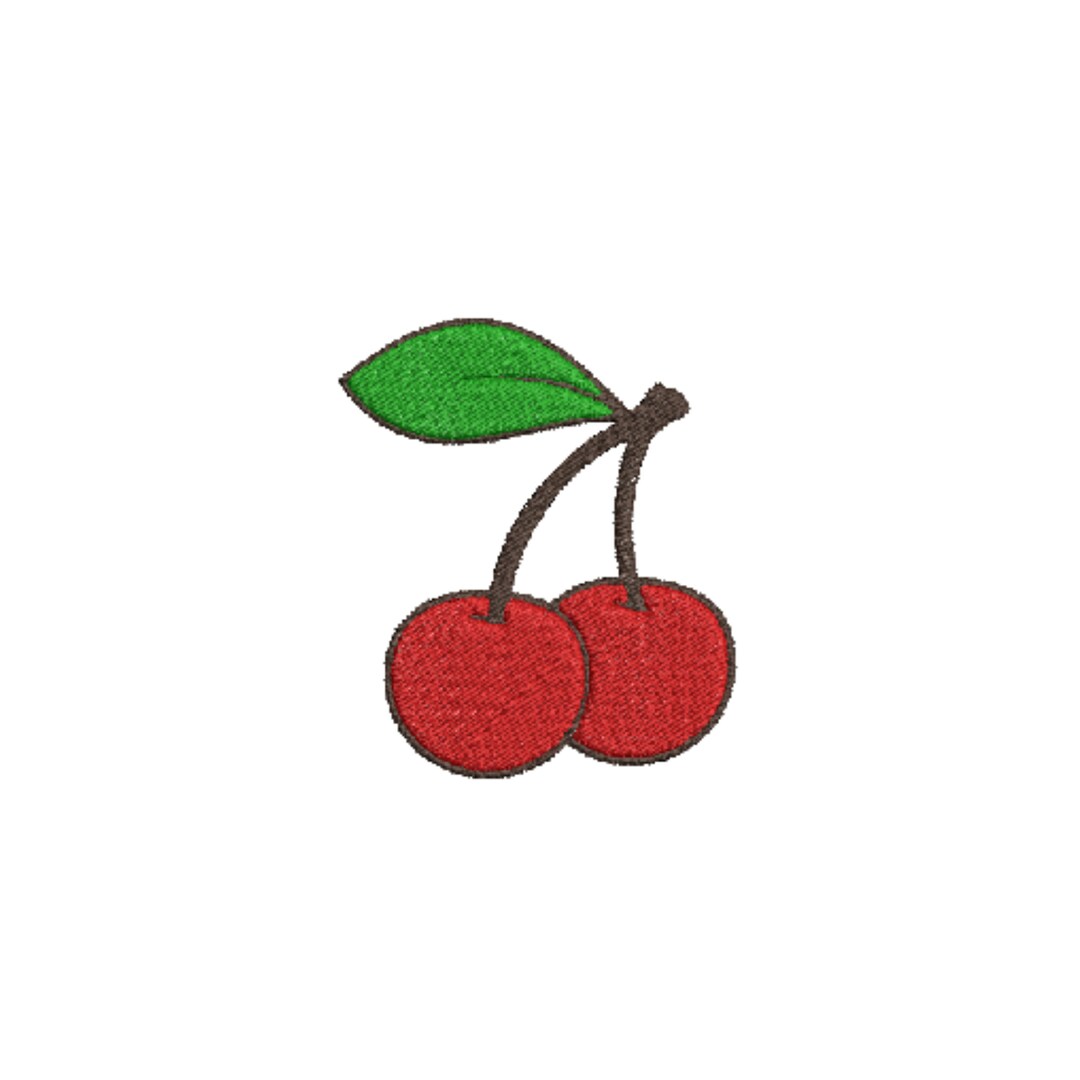 Cherry PES Embroidery Design PES 5x7 Hoop File - Etsy