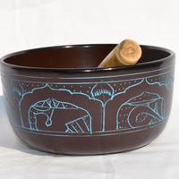 9 Inches Dark Blue Singing Bowl From Nepal- Tibetan Singing Bowl ...