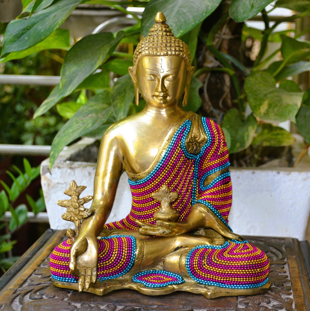 FLASH SALE 40%offlarge 11 Buddha Statue Figurine Idol Meditation Home ...