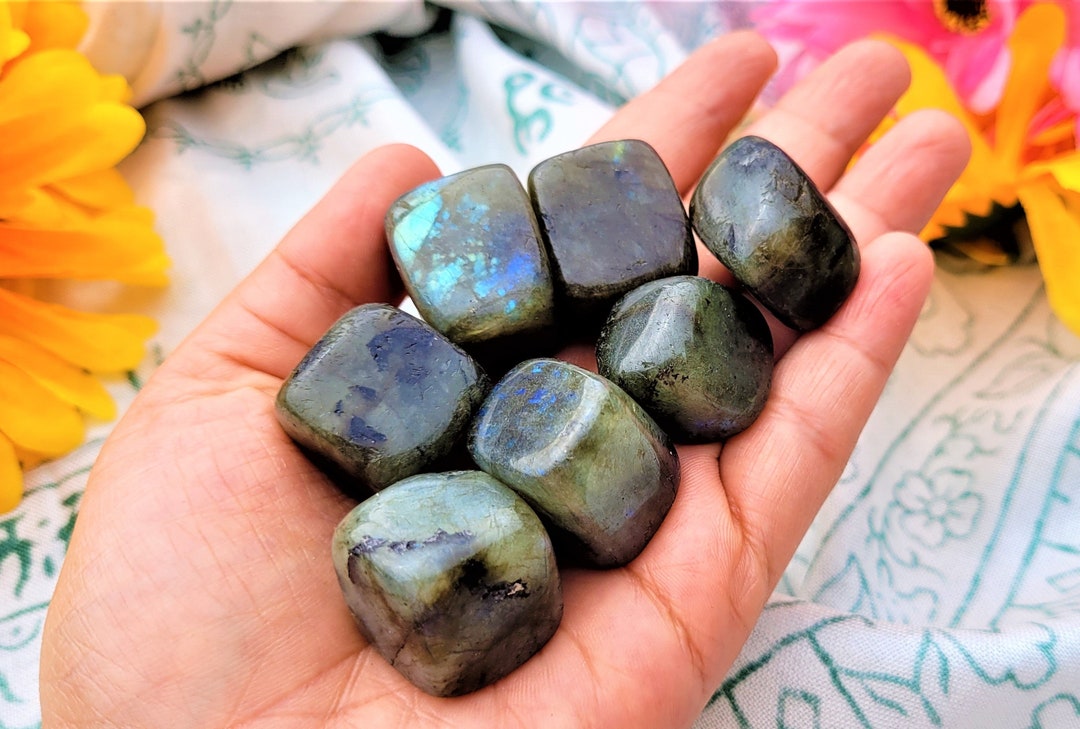 BLACK FRIDAY Salelabradorite Crystal Tumbled Stones Tumbled Gemstone ...