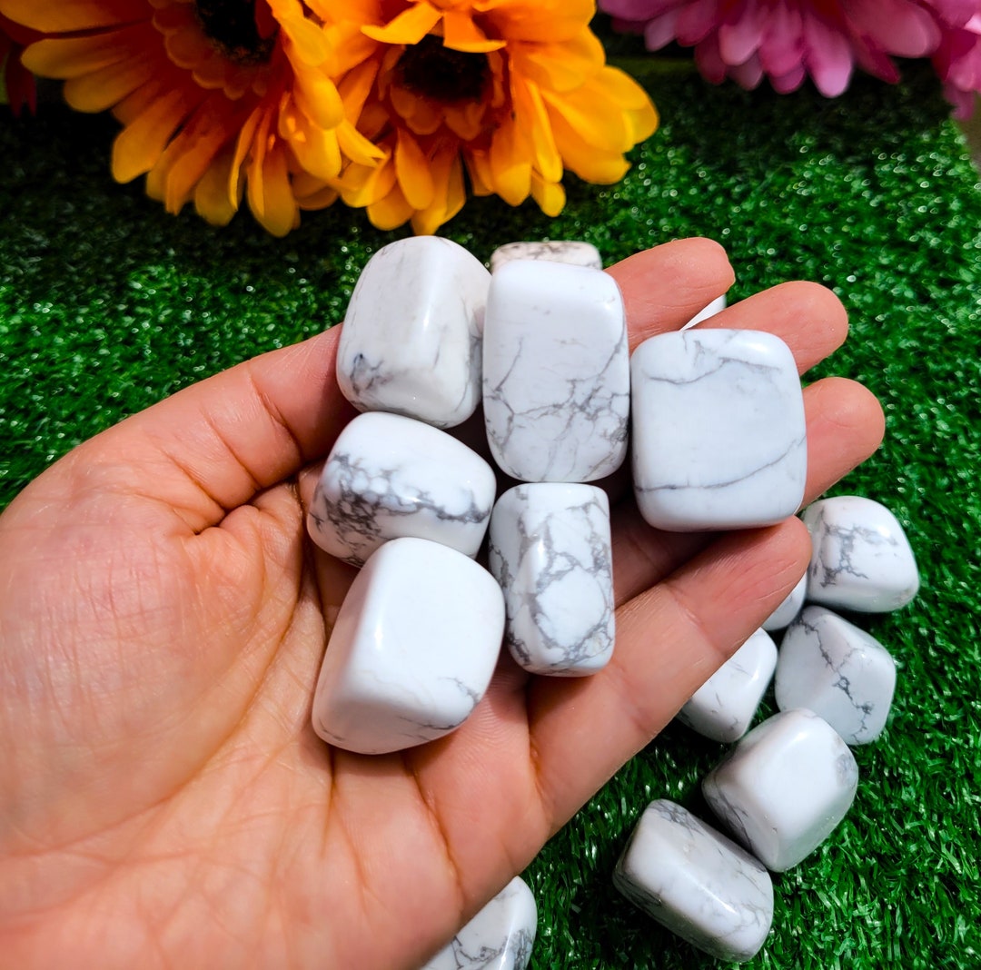 BLACK FRIDAY Salehowlite Tumbled Stones Tumbled Gemstone Calming Self ...