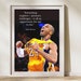 Kobe Bryant Inspirational Quote Poster: Black Mamba, LA Lakers (digital ...