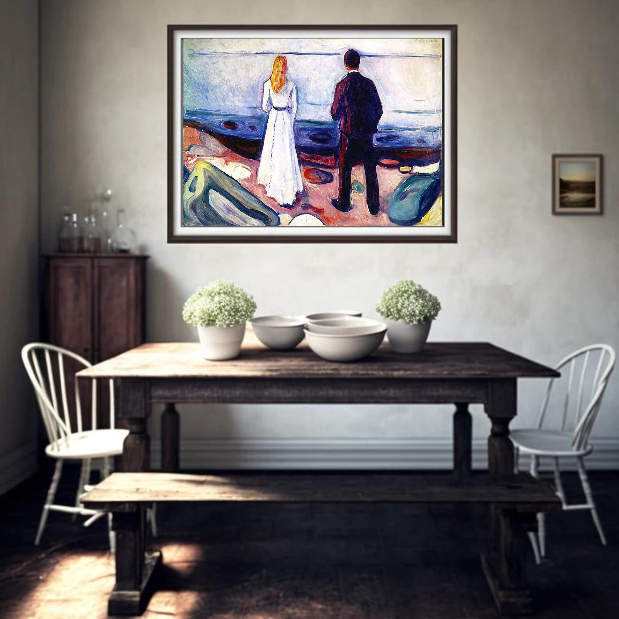 Edvard Munch Famous Artwork the Lonely Ones 1899 Edvard Munch - Etsy