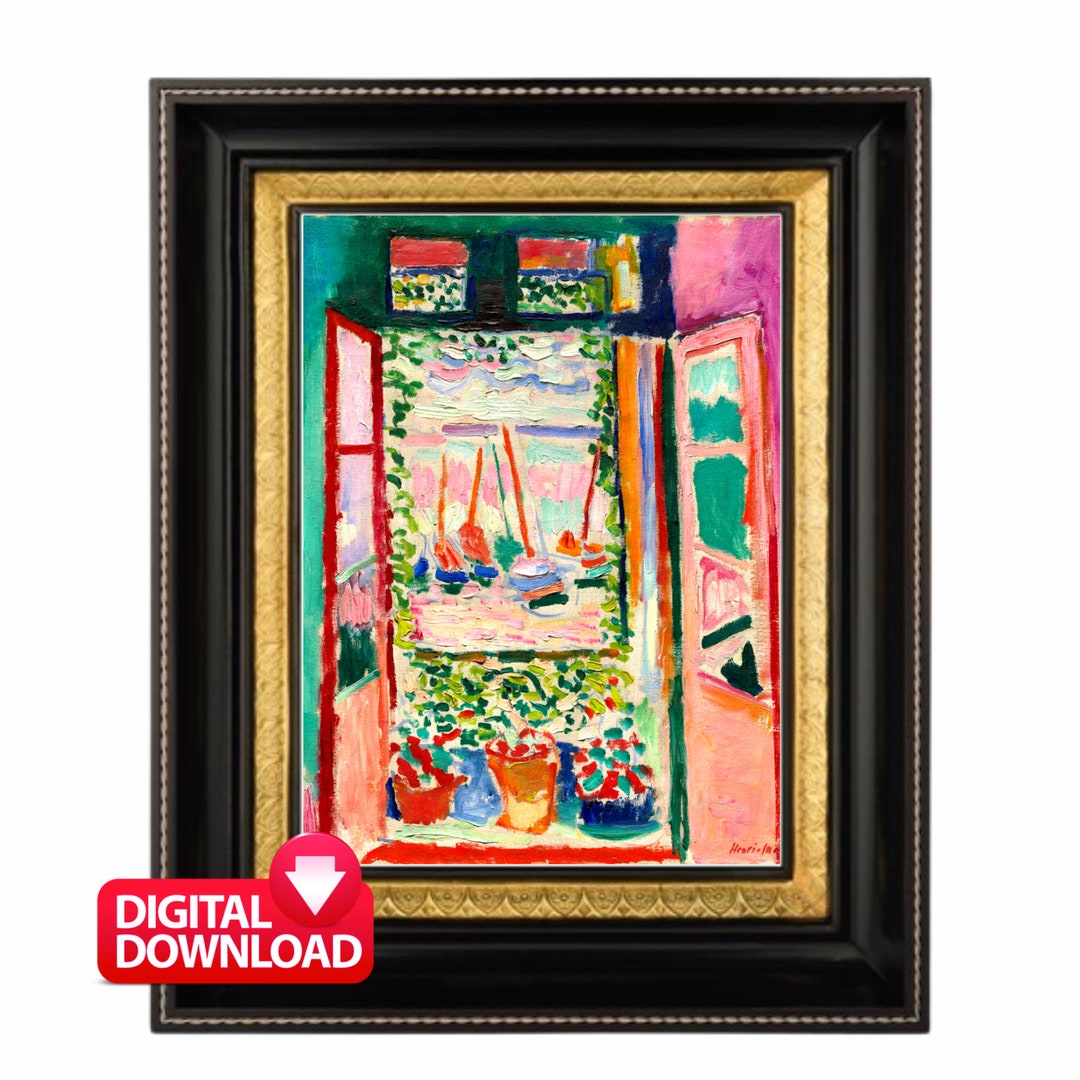 Henri Matisse the OPEN WINDOW, Collioure (1905) Famous Painting ...