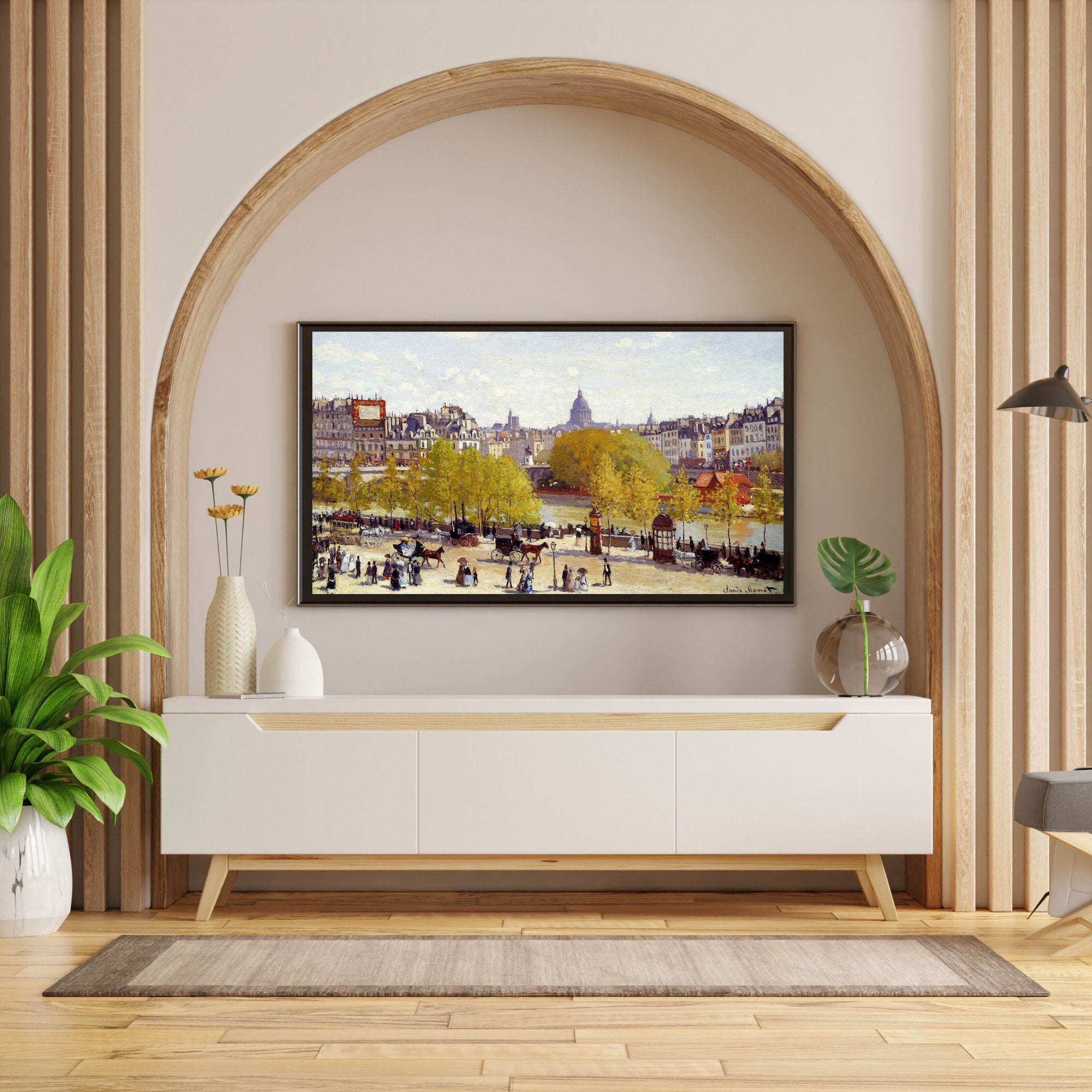 Monet at the Louvre, Claude Monet Most Famous Painting, Monet Poster ...