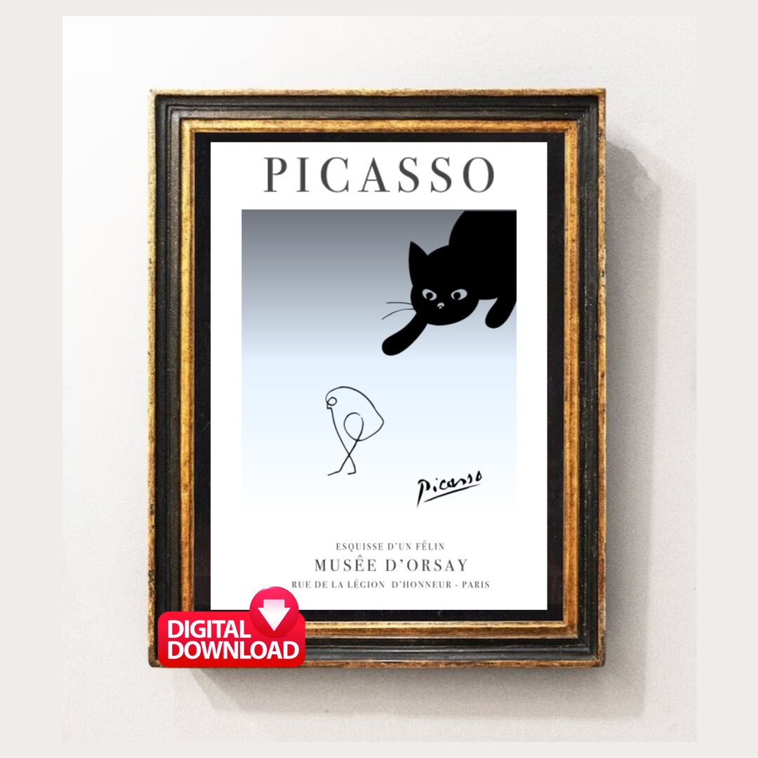 Picasso Cat Print, Picasso Animal Print, Picasso Cat Printable, Picasso ...