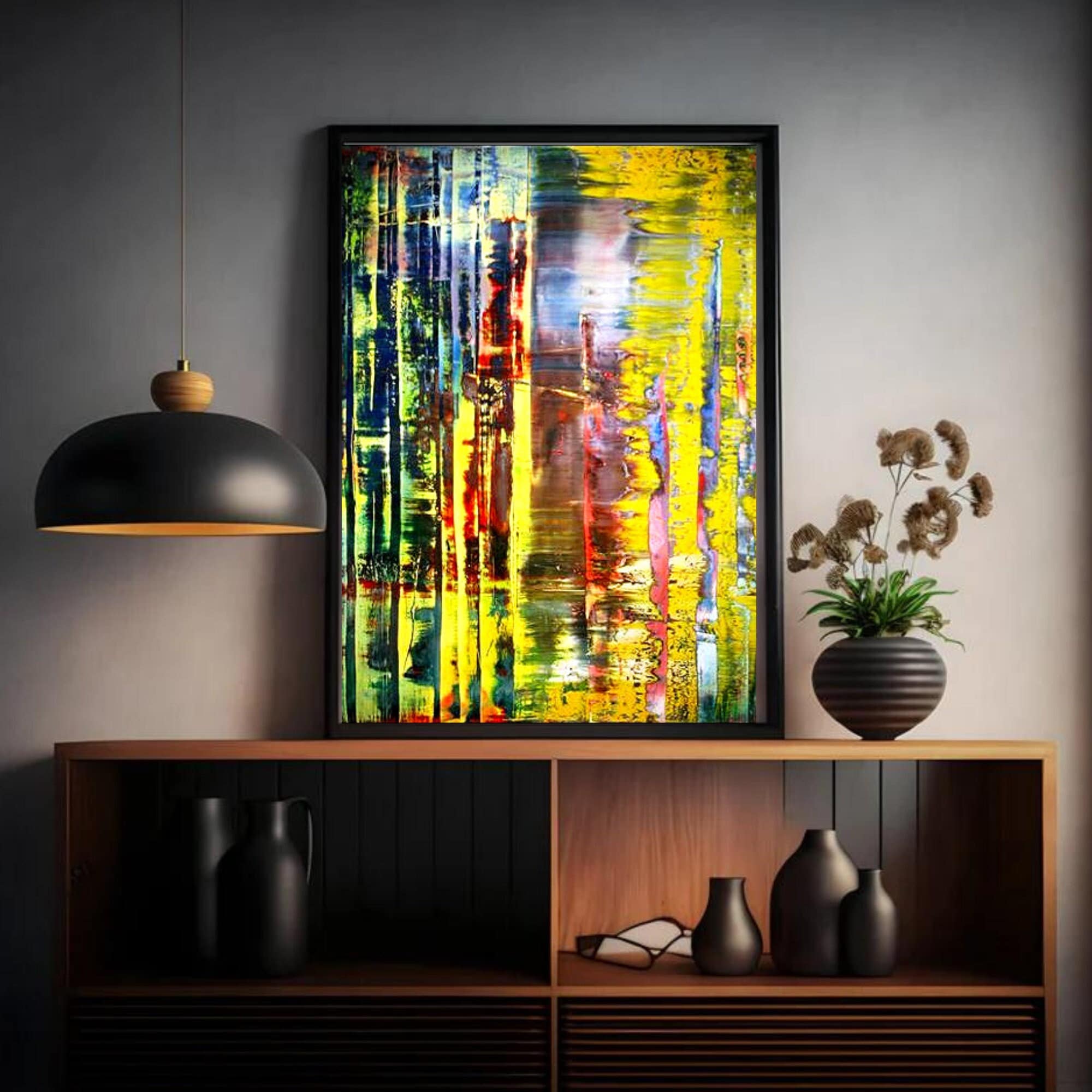 Gerhard Richter Abstract Painting Art Print, 1992 Exhibition Poster ...
